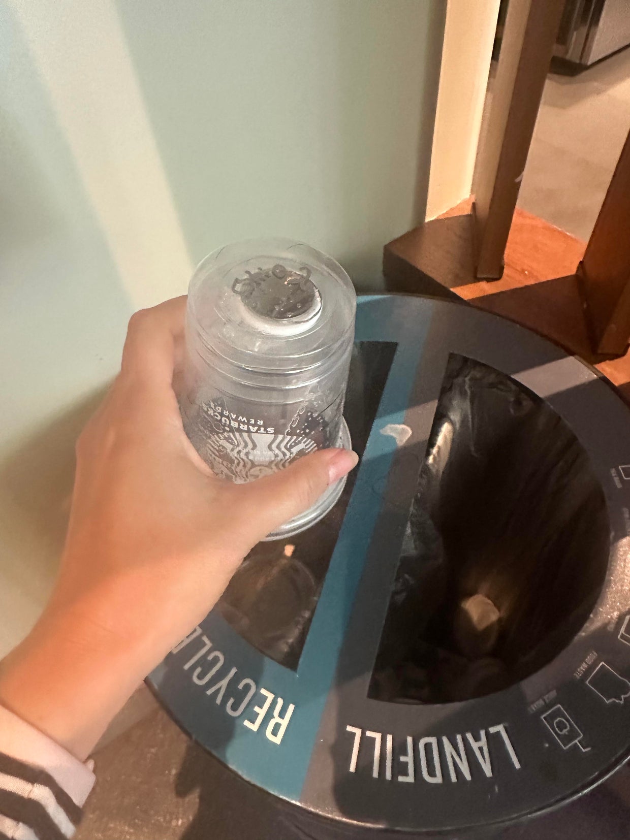 Starbucks promotes recycling to customers but many plastic cups end up ...