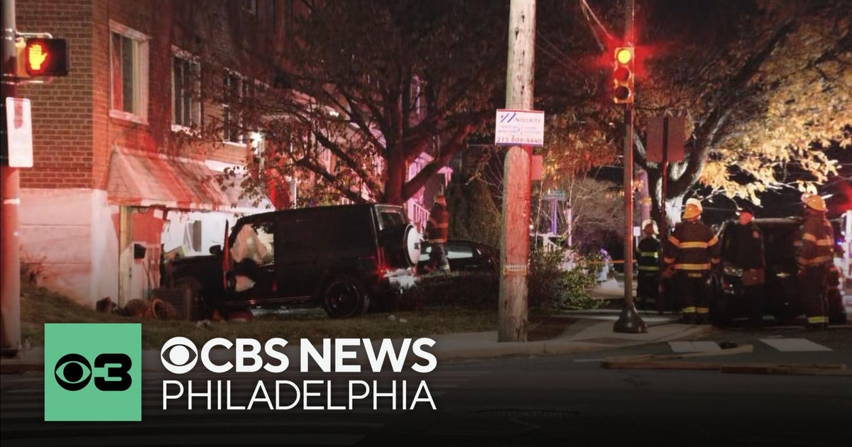 Car crashes into Northeast Philadelphia home | Digital Brief - CBS ...