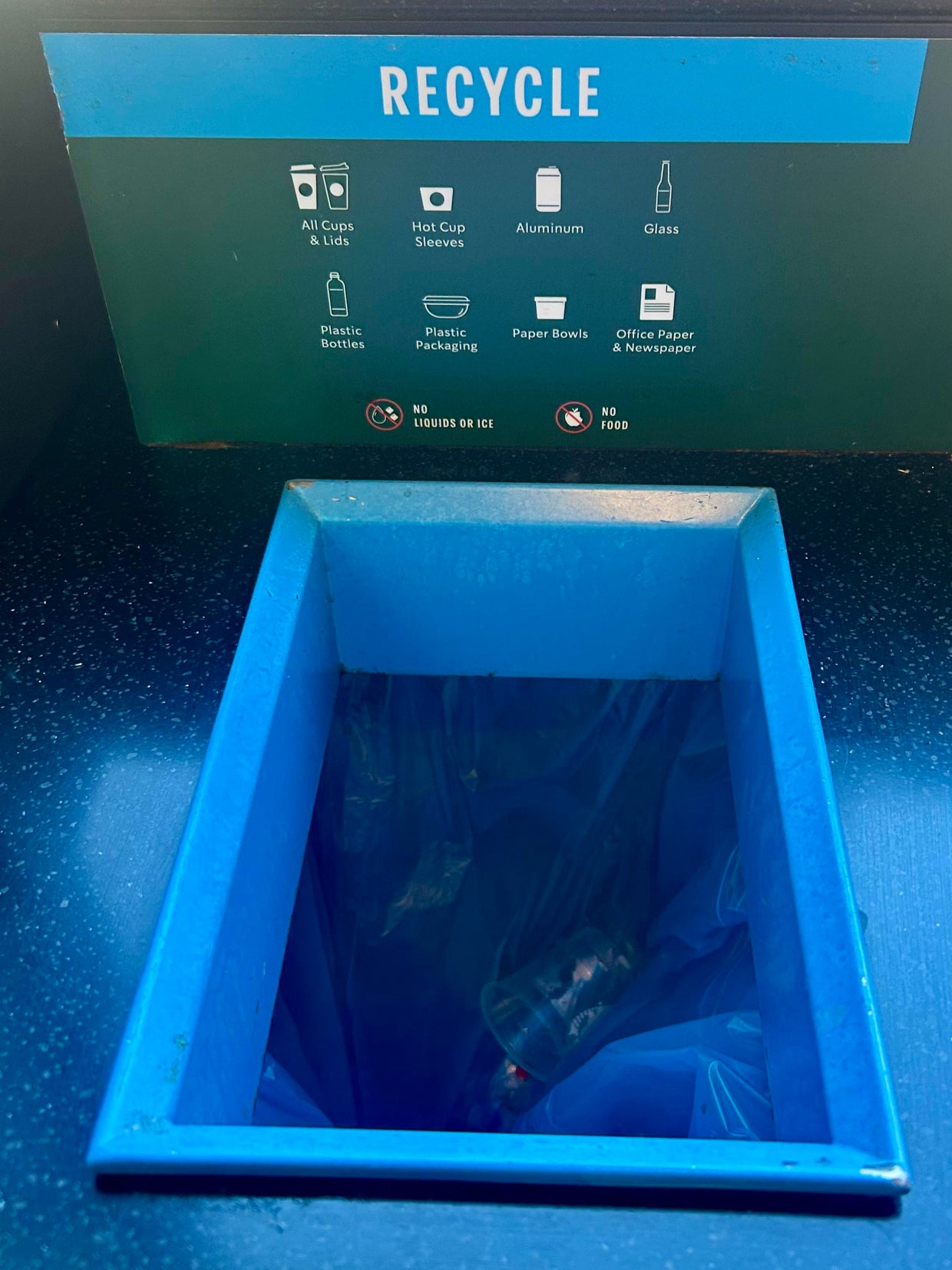 Starbucks promotes recycling to customers but many plastic cups end up ...