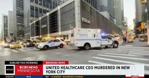 UnitedHealthcare CEO shot dead in NYC - CBS Minnesota