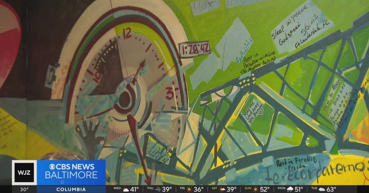 "Echoes from the Key Bridge" mural displayed at Baltimore museum - CBS ...