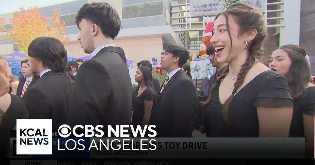 Holiday jingles with West Covina High's choir at the CHiPs For KIDS Toy ...