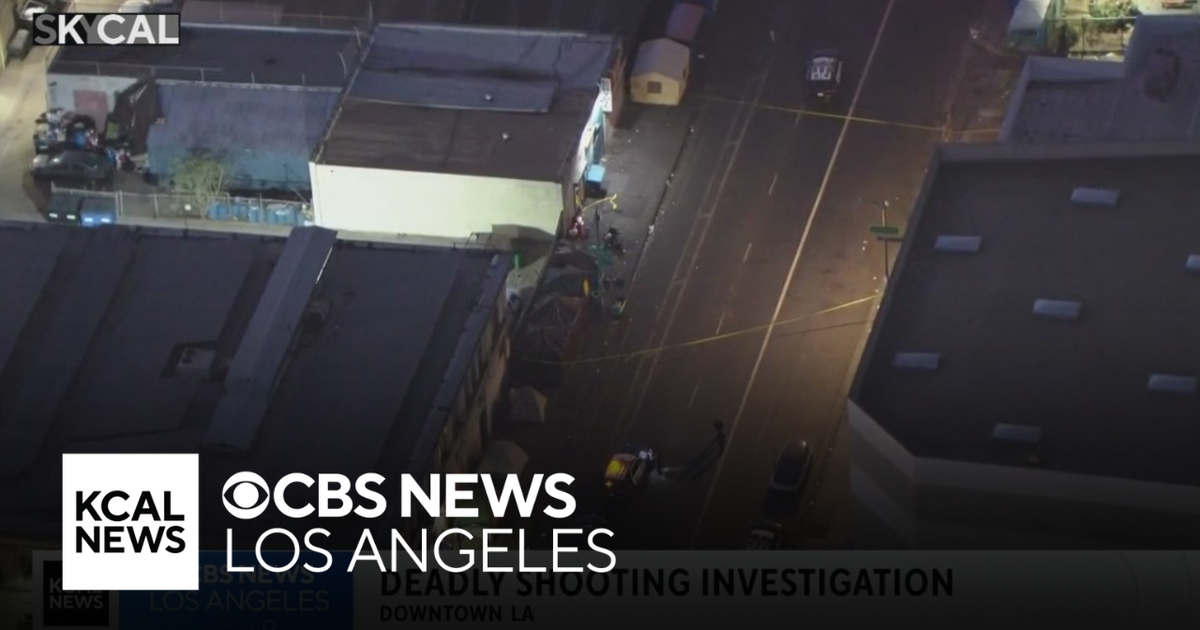 60-year-old man dead after shooting near Skid Row in downtown LA - CBS Los Angeles
