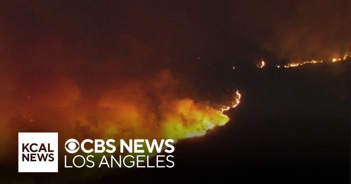 The Franklin Fire burns near Pepperdine University - CBS Los Angeles