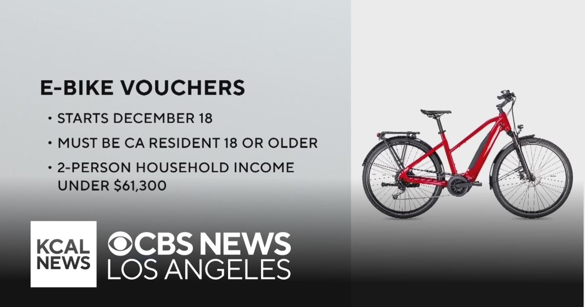 California offering incentives up to $2,000 for electric bikes - CBS ...