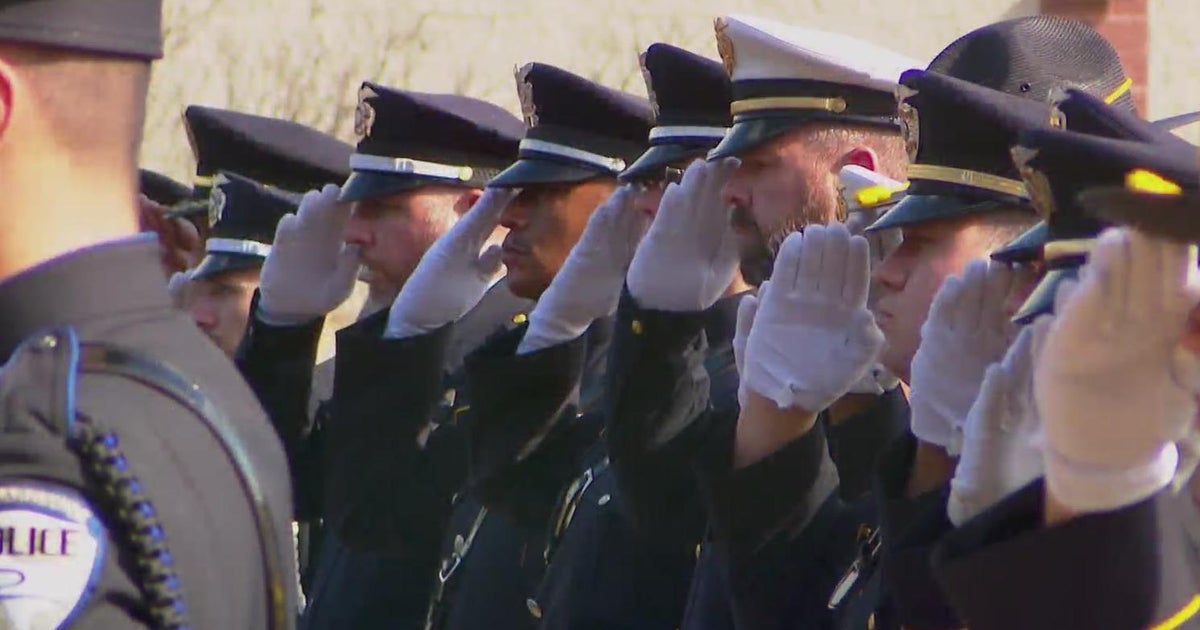 Terrell police officer killed in the line of duty laid to rest - CBS Texas