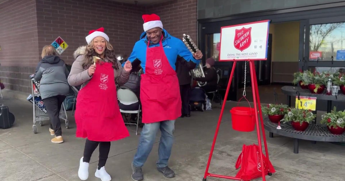Ringing bells with the Salvation Army - CBS Colorado