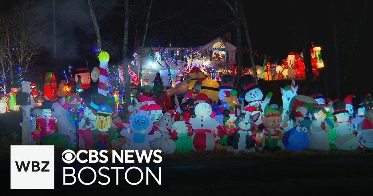 Worcester holiday display features 235 inflatables - CBS Boston