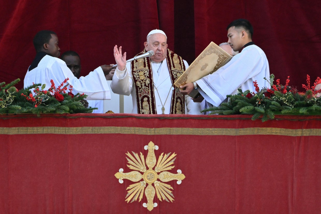 Pope shares Christmas message, marking start of the 2025 Holy Year for ...