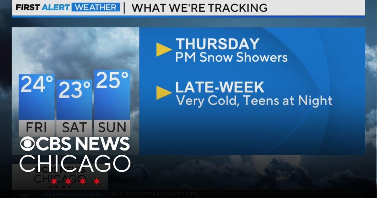 Snow showers late Thursday, very cold late this week in Chicago - CBS ...