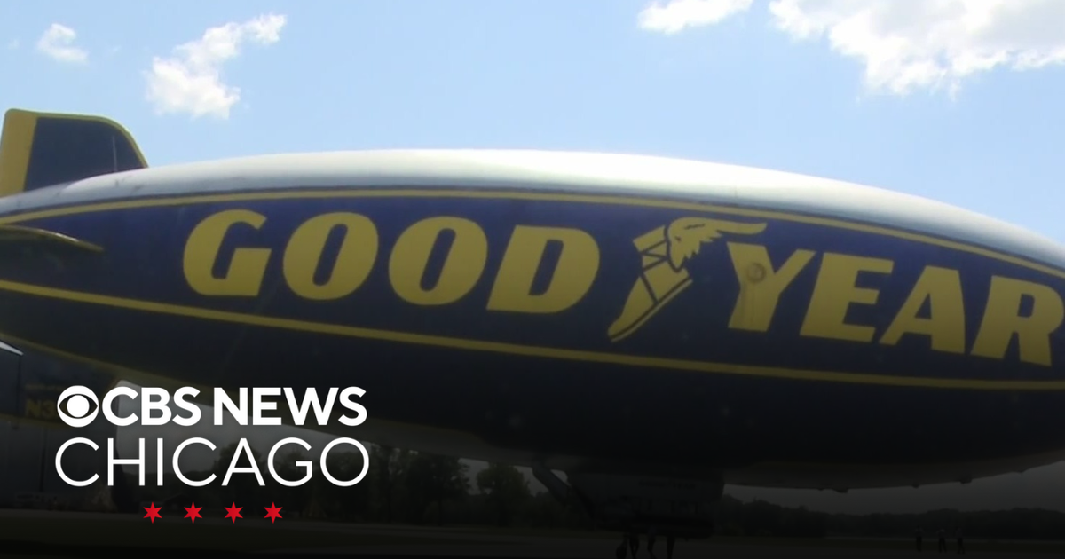 Goodyear Blimp celebrates 100 flights - CBS Chicago