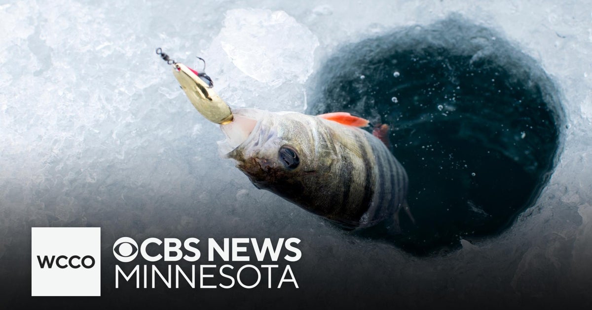 Temps are finally cold enough for ice fishing on Lake Minnetonka - CBS ...
