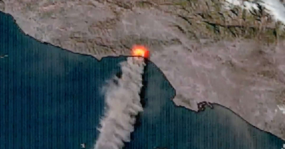 Satellite images of LA fires show "heat blooms" from space - CBS News