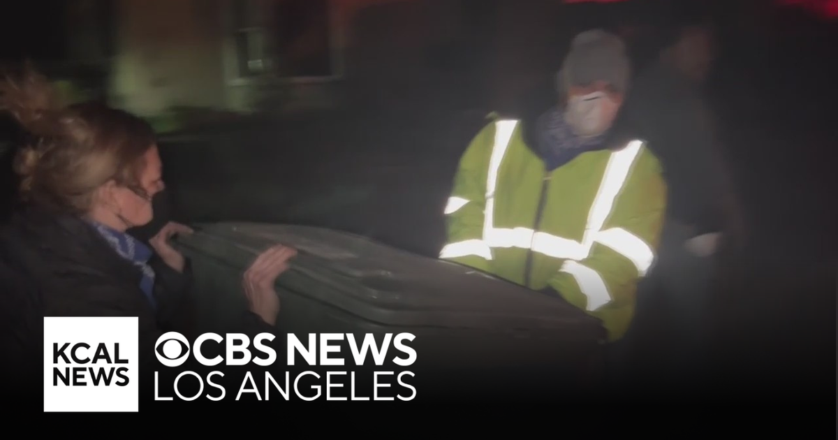 Neighbors form makeshift bucket brigades to fight the Eaton Fire - CBS ...
