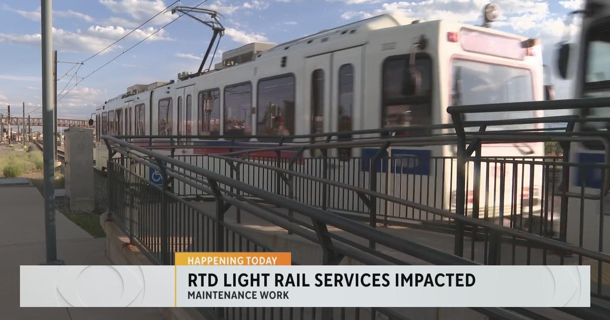 RTD's D, E, H lines to undergo maintenance until Tuesday - CBS Colorado