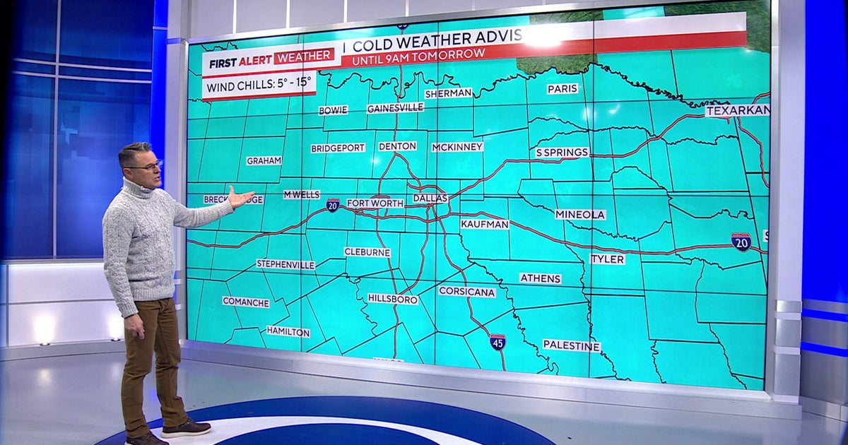 Cold weather advisory in effect for North Texas through Tuesday morning ...