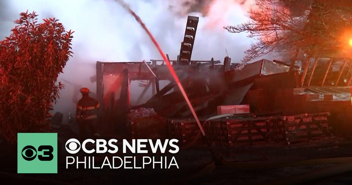 Building collapses in fire in Northeast Philadelphia - CBS Philadelphia