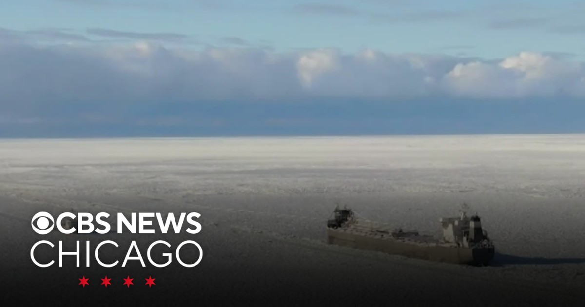 Canadian freighter headed home after getting stuck in Lake Erie - CBS ...