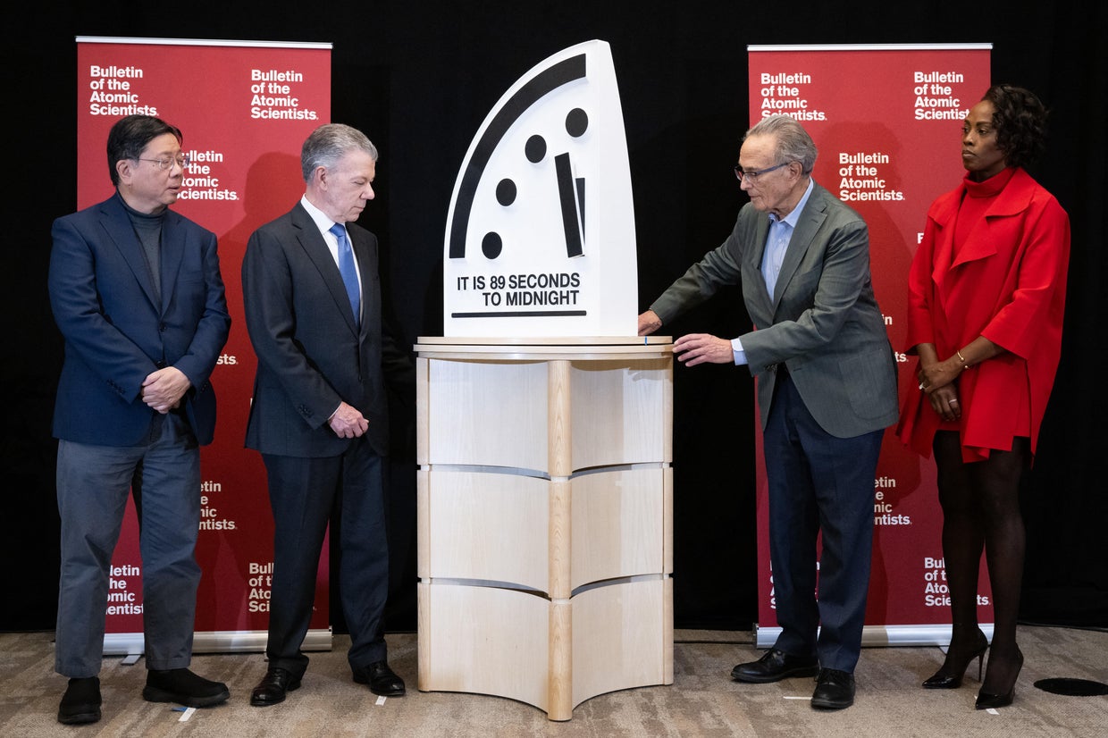 Doomsday clock set at 89 seconds to midnight, closest ever to "global ...