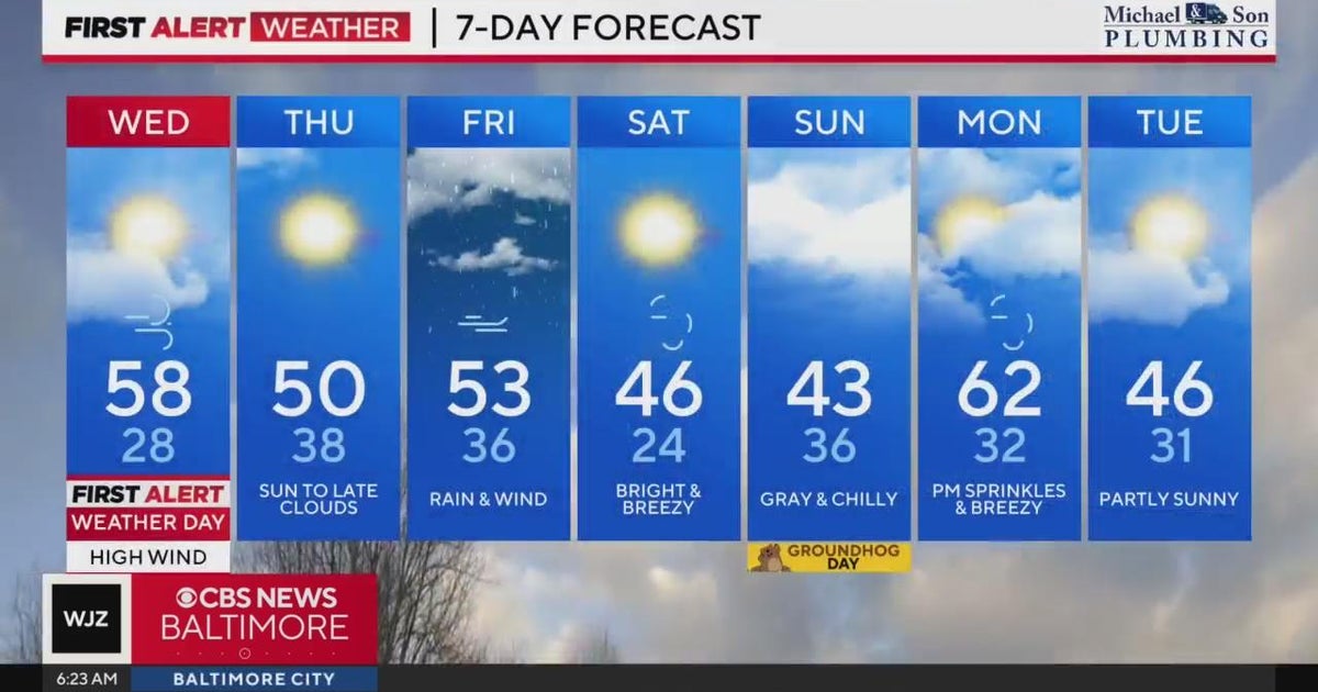 Alert Day issued for Wednesday for strong winds - CBS Baltimore