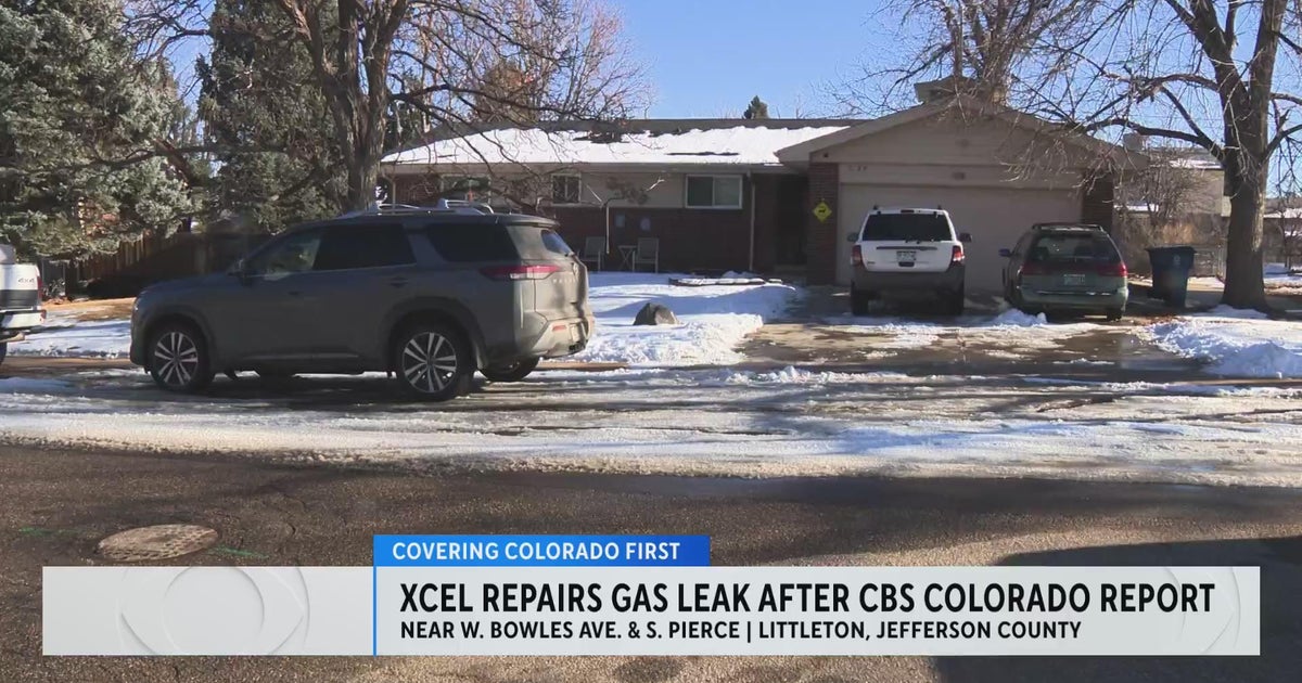Xcel Energy repairs gas leak after CBS Colorado report - CBS Colorado