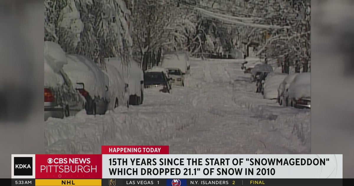 Today marks 15 years since 'Snowmageddon' began in Pittsburgh - CBS ...