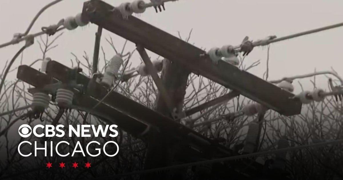 Icy conditions in Chicago area spark concerns about power outages - CBS ...