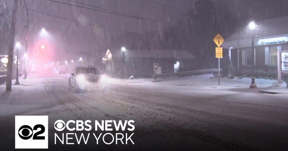 Snow, wintry mix hit New York, New Jersey | Team coverage - CBS New York