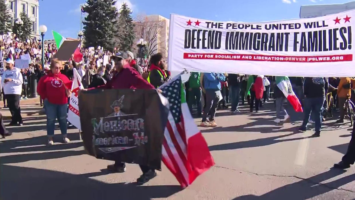 Protest over immigration operations in Denver