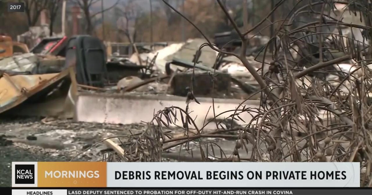 Phase 2 of debris removal process begins on private homes - CBS Los Angeles