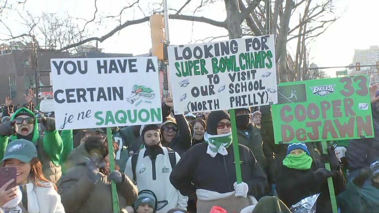 Photos show Eagles Super Bowl 2025 parade in Philadelphia - CBS ...