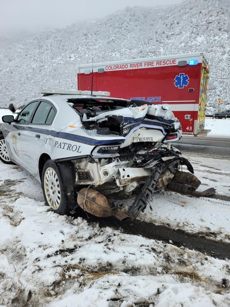 Fourth Colorado State Patrol cruiser struck in 3 days amid icy roads ...