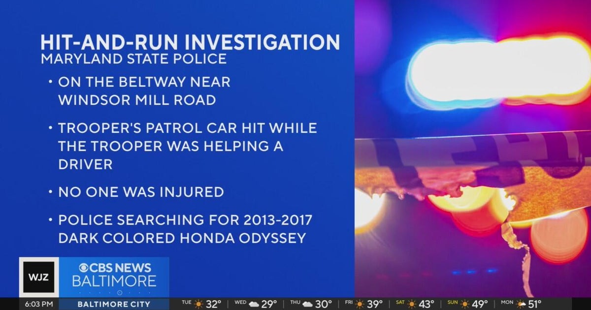 Maryland state police investigating hit-and-run, trooper's car struck ...