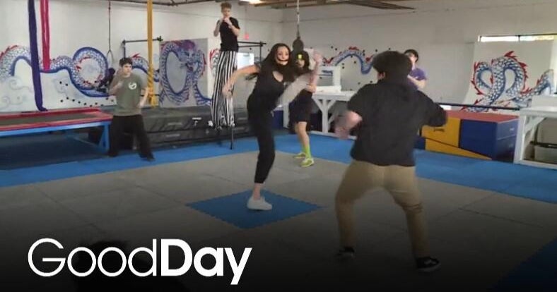 Sakura Gets a Workout and Kicks Butt with Parkour! - Good Day Sacramento