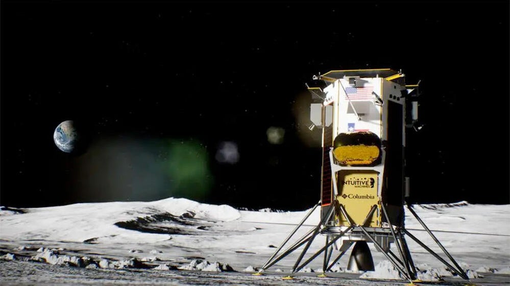 Commercial lunar lander Athena heading to the moon with a drill, rover ...