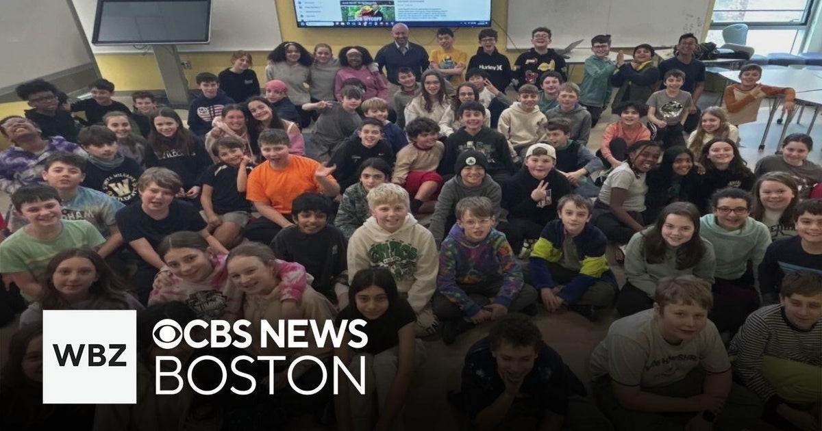 WBZ-TV's meteorologists visit schools across Massachusetts - CBS Boston