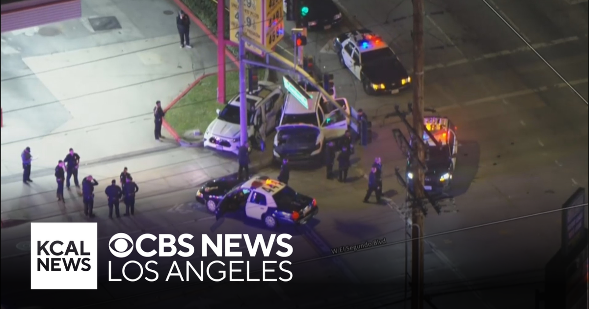 1 bystander hospitalized after suspect crashes during Los Angeles ...