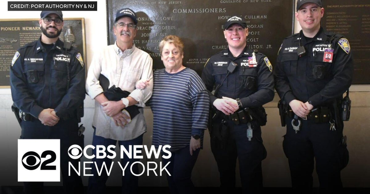 Man who survived cardiac arrest reunites with Port Authority officers ...