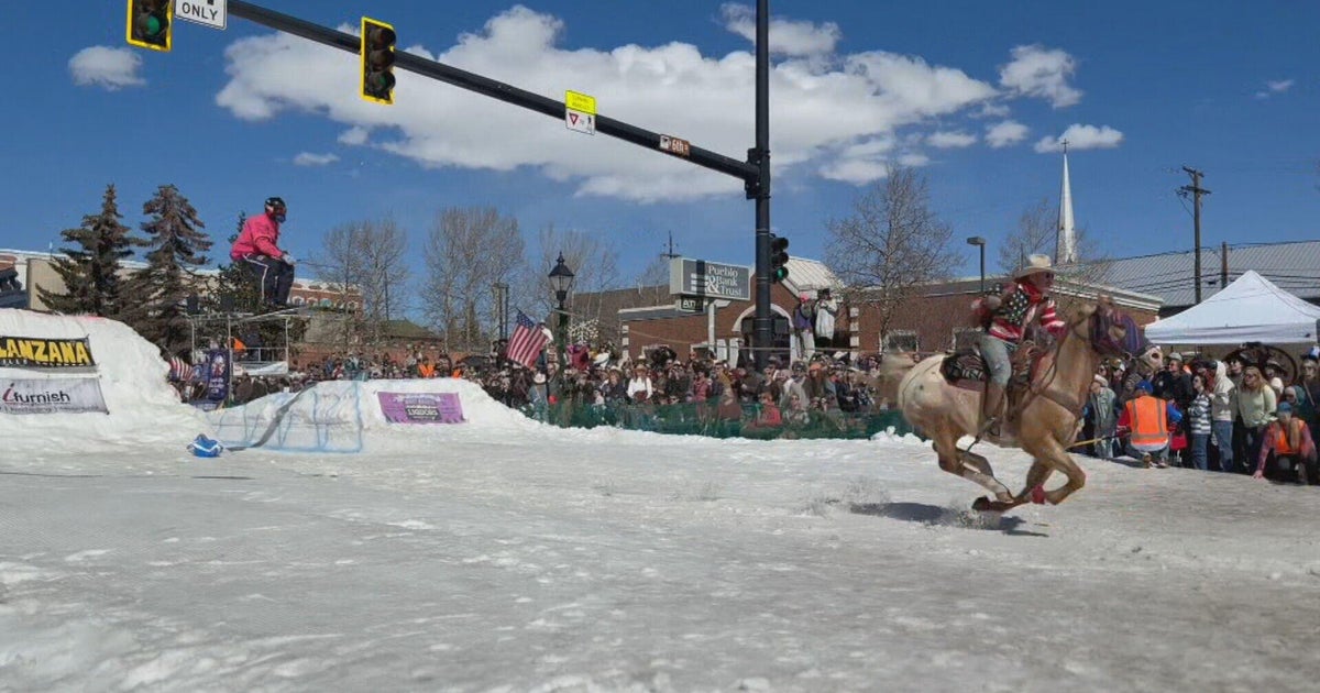 Colorado skijoring event draws thrill seekers to Leadville - CBS Colorado
