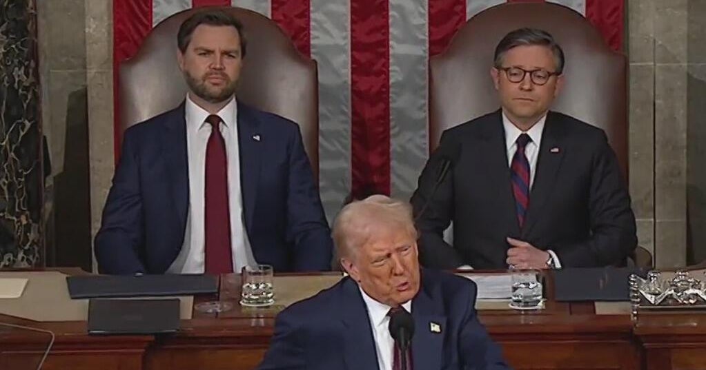 Texas representative escorted out of Trump's address to Congress - CBS ...