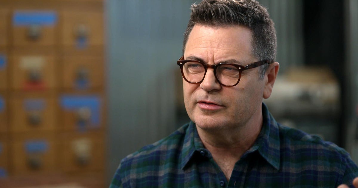 Nick Offerman uses woodworking skills to help young people - CBS News