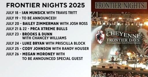 2025 Cheyenne Frontier Days concert lineup announced - CBS Colorado