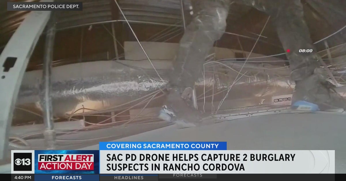 Sacramento police drone helps capture 2 burglary suspects in Rancho Cordova - CBS Sacramento