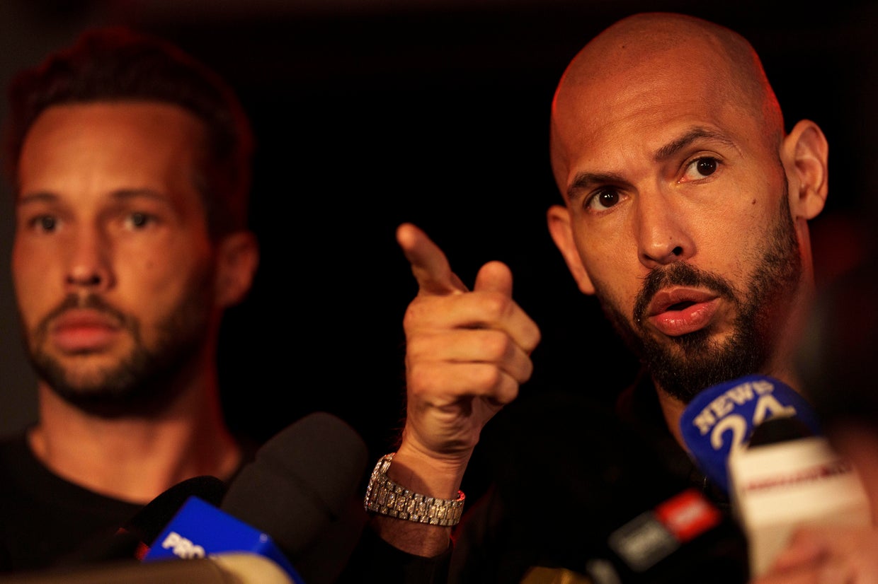 Influencer brothers Andrew and Tristan Tate return to Romania after ...