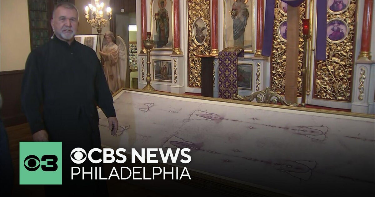 Shroud of Turin replica on display at this Delco church - CBS Philadelphia