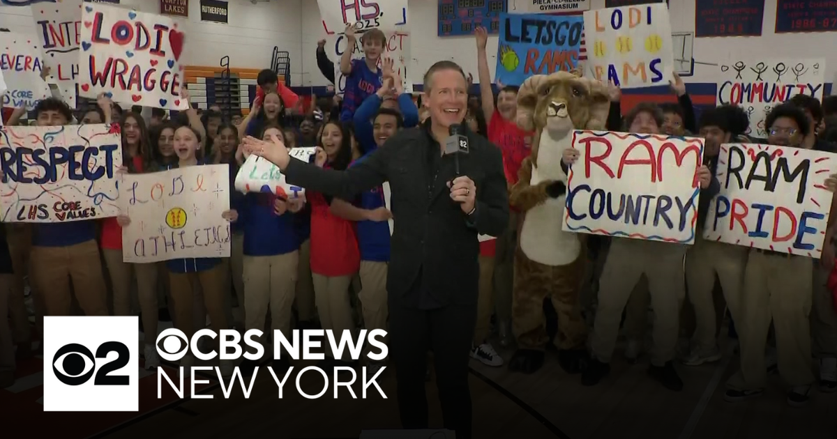 Great day to be a ram at Lodi High School - CBS New York