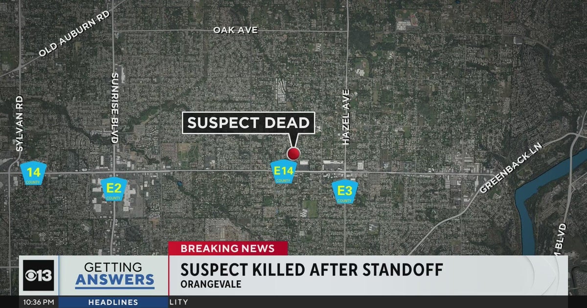 Suspect Dead After Standoff In Sacramento County Cbs Sacramento