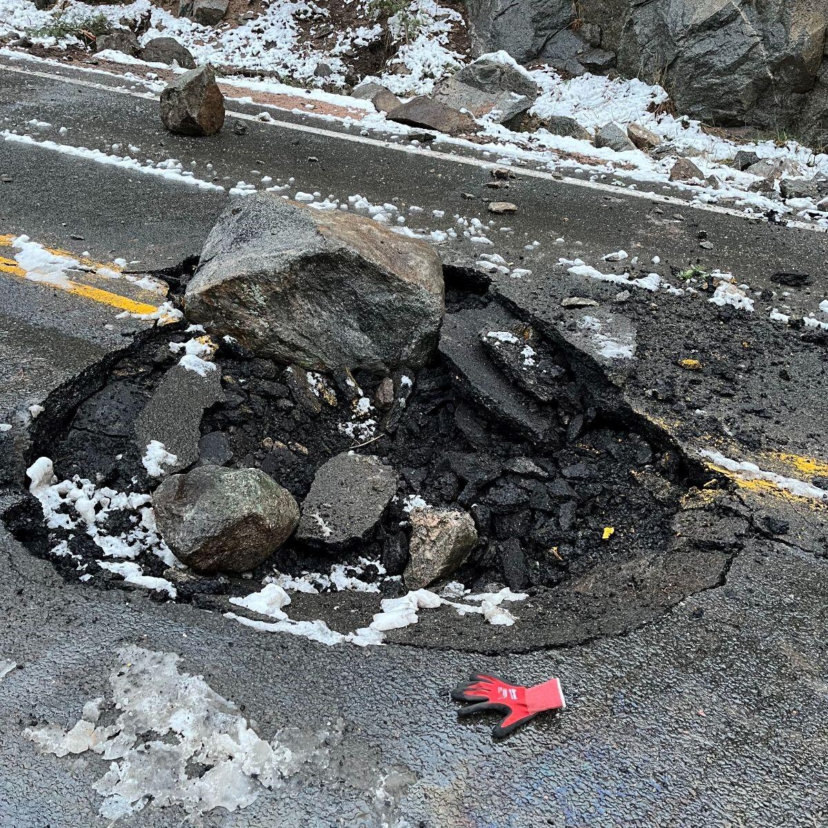 Rockslide in Boulder Canyon damages Colorado Highway 119 - CBS Colorado