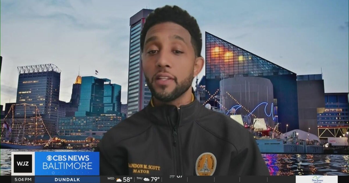 Baltimore Mayor Brandon Scott touts drop in crime - CBS Baltimore
