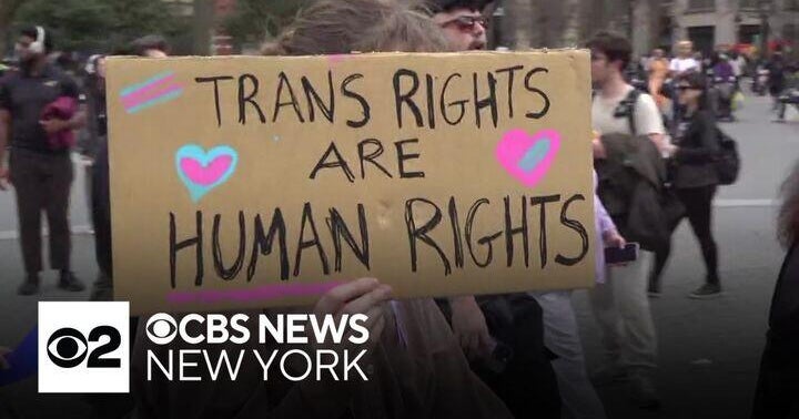 Rallies held around NYC and the country for transgender rights - CBS ...